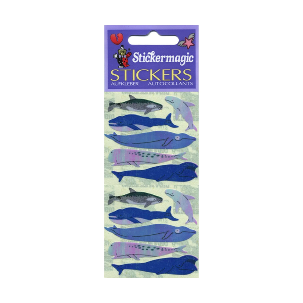 Stickermagic UK Micro Whales - Pearlie Sticker Sheets – Forget Me Not ...
